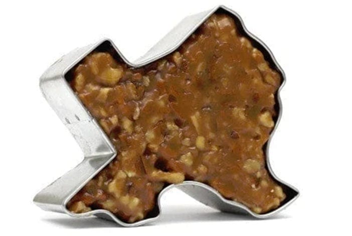 Texas-Shaped Chewy Praline with Cookie Cutter